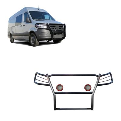 Black Horse Off Road Grille Guard Modular Black fit 19-25 Mercedes-Benz ...