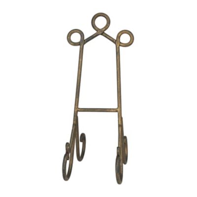Harper & Willow Brown Metal Scroll Display Easel