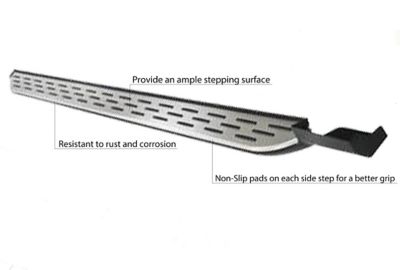 Black Horse Off Road OEM Replica Running Boards Silver Black 20-25 Ford ...