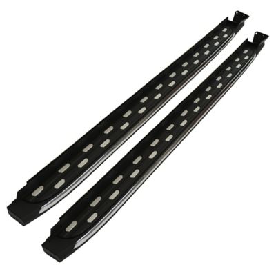 Black Horse Off Road OEM Replica Running Boards Silver Black 16-25 ...