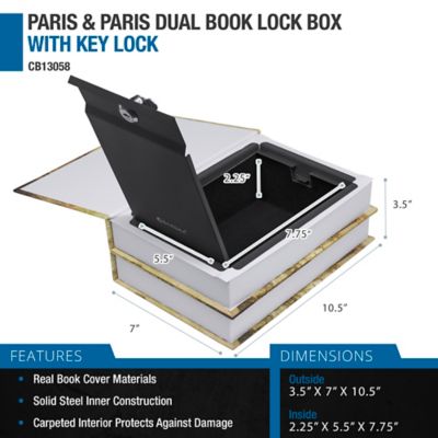 Barska Paris & London Series Dual Book Lock Boxes with Key Lock at ...
