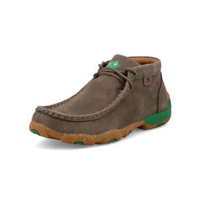 Twisted X Youth 4H Chukka Driving Moc, 13 M,Deep Taupe/Kelly Green at ...