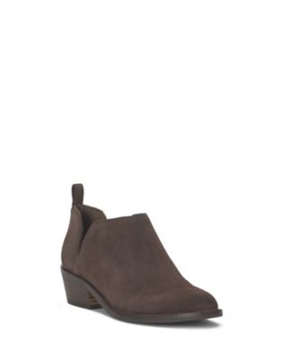 Lucky Brand Women's Fayth Notched Bootie, 8,Chocolate at Tractor Supply Co