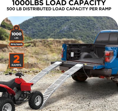 Rockland 72 in. x 9 in. Tri-Fold Steel Truck Ramps, 1000 lb. Capacity ...