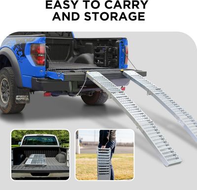 Rockland 72 in. x 9 in. Tri-Fold Steel Truck Ramps, 1000 lb. Capacity ...