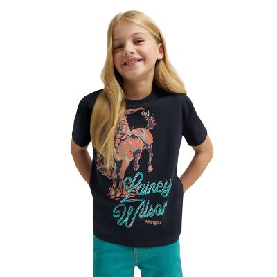 Wrangler x Lainey Wilson Girl's Graphic T-Shirt, S,Black at Tractor ...