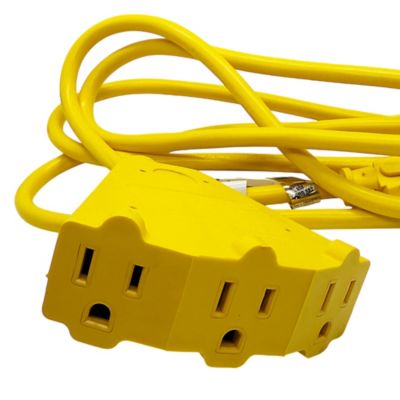 Stanley PowerBlock 8, 8FT 3-Outlet Outdoor Extension Cord at Tractor ...