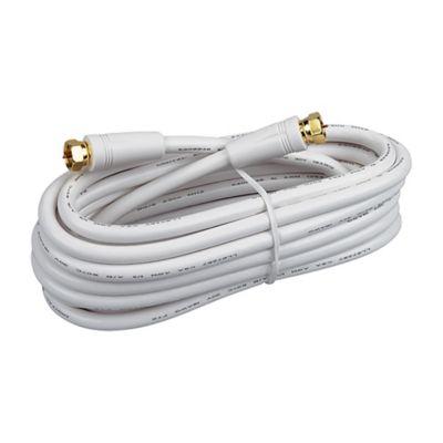 RCA RG6 Coaxial Cable with F-Connectors (6 ft.; White) at Tractor Supply Co