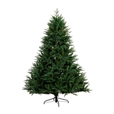 Nearly Natural 7 ft. Pre-Lit Artificial White California Spruce ...