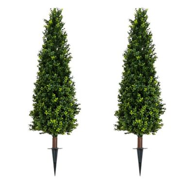 Nearly Natural 4 ft. UV Resistant Artificial Cedar Plant with ...