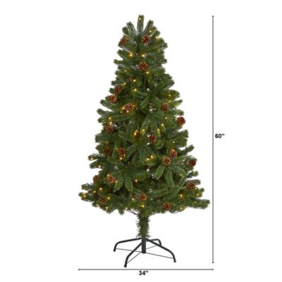 Nearly Natural 5 ft. Rocky Mountain Spruce Artificial Christmas Tree ...
