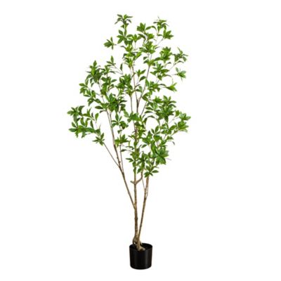 Nearly Natural 6 ft. Artificial Minimalist Japanese Pieris Tree at ...