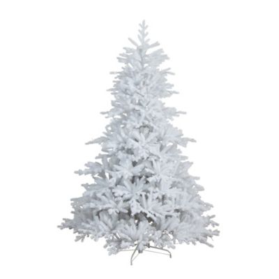 Nearly Natural 7 ft. Pre-Lit Artificial White California Spruce ...