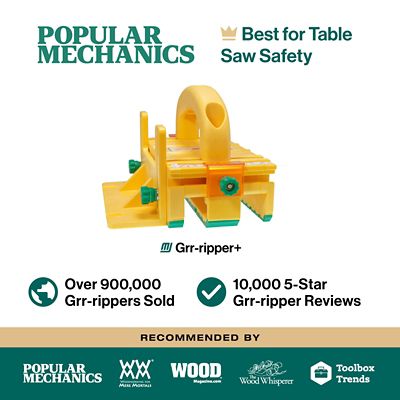 MICROJIG GRR-RIPPER + Push Block Includes NEW SafeRip Kit