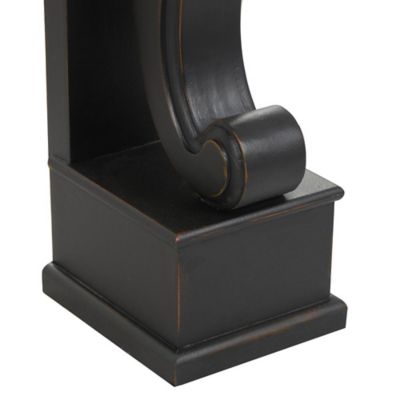 Harper & Willow Wood Freestanding Scroll Decorative Fireplace Mantle ...
