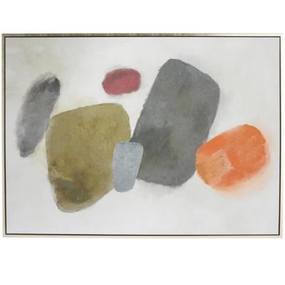 Harper & Willow Canvas Abstract Square Shaped Geometric Living Room ...