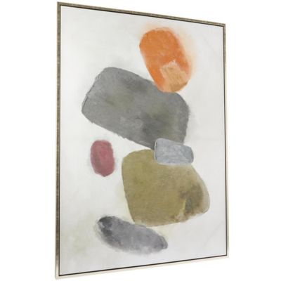Harper & Willow Canvas Abstract Square Shaped Geometric Living Room ...