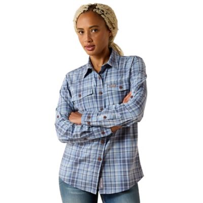Ariat Women's Rebar Made Tough DuraStretch Long Sleeve Work Shirt, M ...