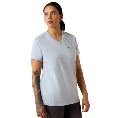 Ariat Women's Rebar Workman Short Sleeve T-Shirt, S,Subdued Blue at ...