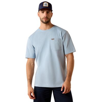 Ariat Men's Rebar Cotton Strong Skull Short Sleeve T-Shirt, M,Dusty ...