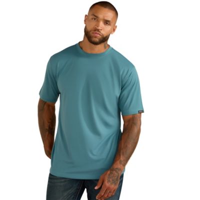 Ariat Men's Rebar Heat Fighter Textured Logo Short Sleeve T-Shirt, M ...
