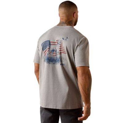Ariat Men's Rebar Cotton Strong Dawg Short Sleeve T-Shirt, M,Heather ...
