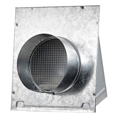 Lambro 6-in. 26-Gauge Galvanized Steel Fresh Air Intake Wall Vent with ...