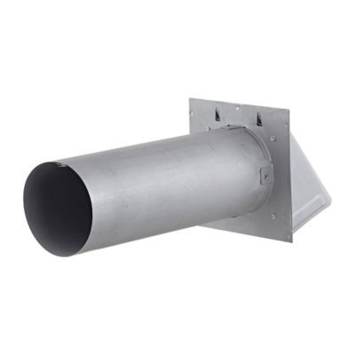 Lambro 4 in., 26 Gauge Paint Grade Galvanized Wall Exhaust Hood Vent ...