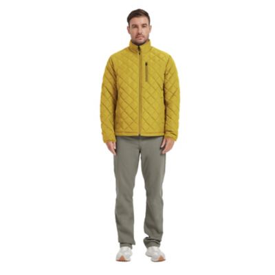 HAWKE & CO Diamond Quilted Heritage Jacket, L,Pale Gold at Tractor ...