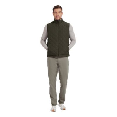 HAWKE & CO Men's Diamond quilt Heritage vest, M,Loden at Tractor Supply Co