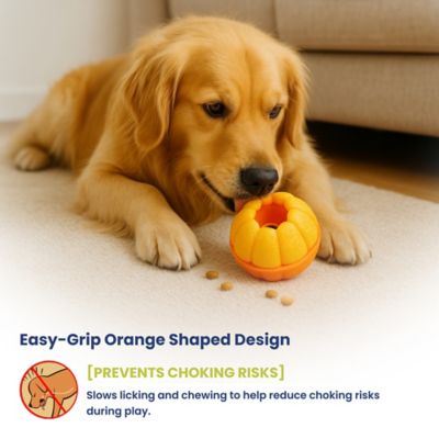 PawsPik 2-in-1 Rolling Treat Dispenser & Frozen Lick Enrichment Doy Toy ...