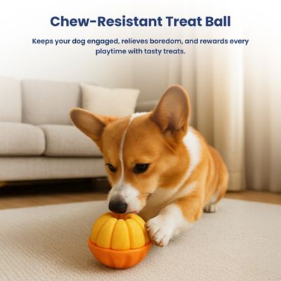 PawsPik 2-in-1 Rolling Treat Dispenser & Frozen Lick Enrichment Doy Toy ...