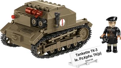 Cobi Historical Collection WWII Tankette TK-3 /LE. PZKPFW TK(P) Tank at ...