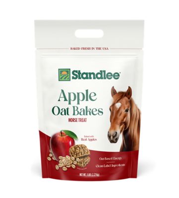 Standlee Oat Bakes Horse Treat, Apple and Oat Treat, 5 lb. Bag at ...