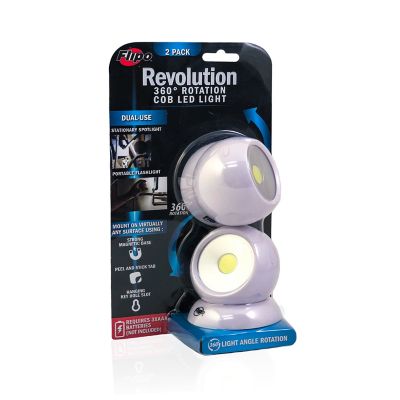 Flipo Revolution Rotatable COB LED Magnetic Spotlight 2-Pack