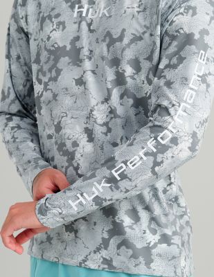 Huk Airweight KC Printed Long Sleeve Crew
