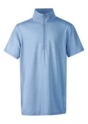 Kerrits Kids Ice Fil Lite Short Sleeve Riding Shirt, L,Carolina Blue at ...