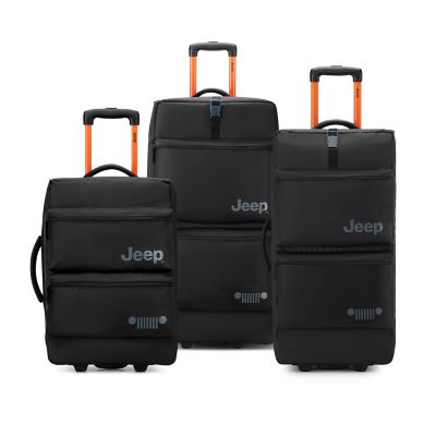 Delsey Jeep JSOO6B 3 pc. Rolling Duffel Set with Carry-On, Medium ...