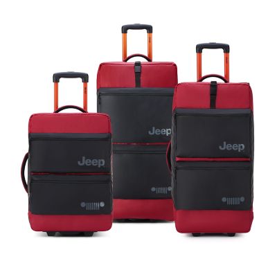 Delsey Jeep JSOO6B 3 pc. Rolling Duffel Set with Carry-On, Medium ...