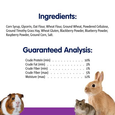 Vitakraft Bursts Wildberry for Rabbits, Guinea Pigs, Other Small Animals
