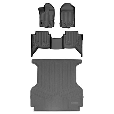 SMARTLINER 3 Row Floor Liners for 2019 - 2023 ford Ranger Super Crew ...