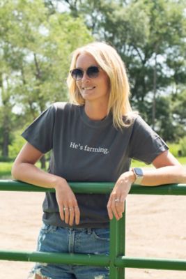 American Farm Company He's Farming' T-Shirt, XL,Charcoal at Tractor ...