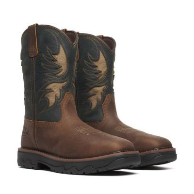 Thorogood 11 in. Vented Buffalo Ridge Nano Square Toe, 8.5 W,Blue/Brown ...