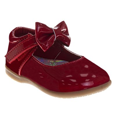 Josmo Toddler Girls Mary Jane Flats Non-Slip Soft Sole Dress Shoes with ...