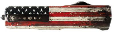 Templar Knife 3 in. Premium Weighted Small Wood US Flag OTF Dagger ...