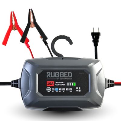 Schumacher Rugged 10 Amps Car Battery Charger and Maintainer, 3 in 1 ...
