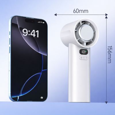 AlphaCool Rechargeable Handheld Fan With Cooling Plate