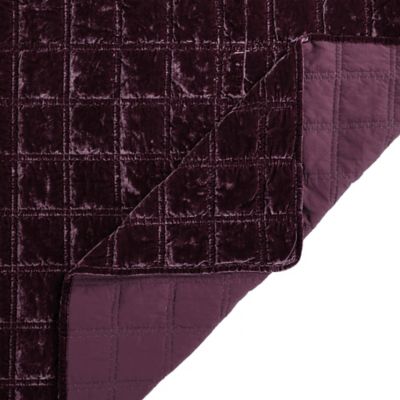 HiEnd Accents Stella Faux Silk Double Box Stitch Quilt Set, 3PC