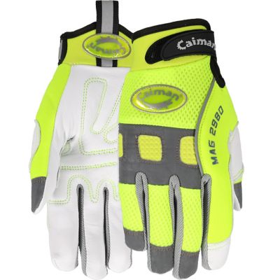 Caiman Multi-Activity Glove with White Goat Grain Leather Padded Palm ...
