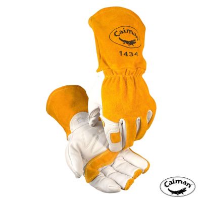 Caiman Premium Cow Grain MIG/Stick Welder's Glove with Light Fleece ...